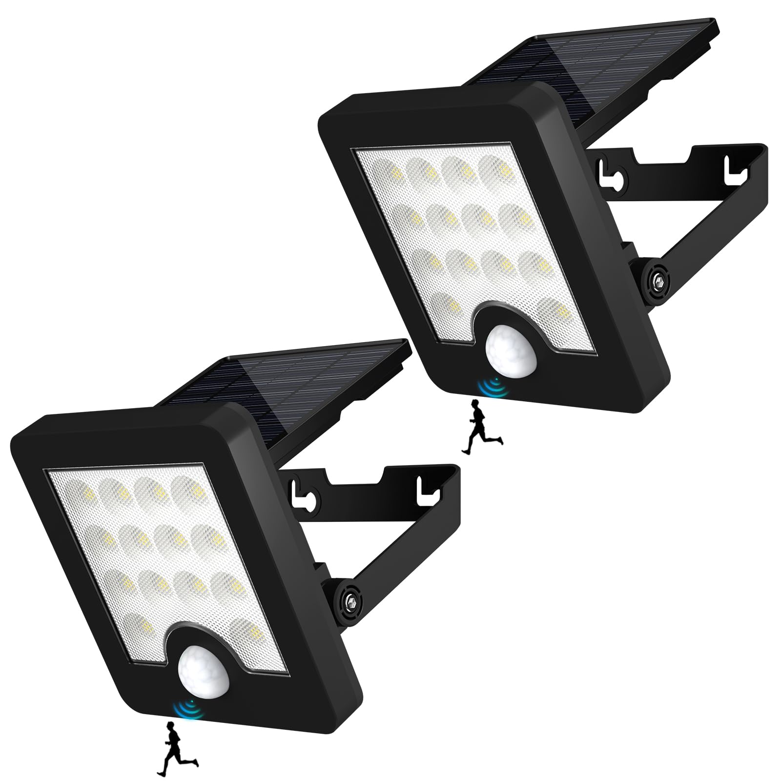 Wisdom Solar Outdoor Lights - 56 LED Motion Sensor Outdoor Lights, 3 ...
