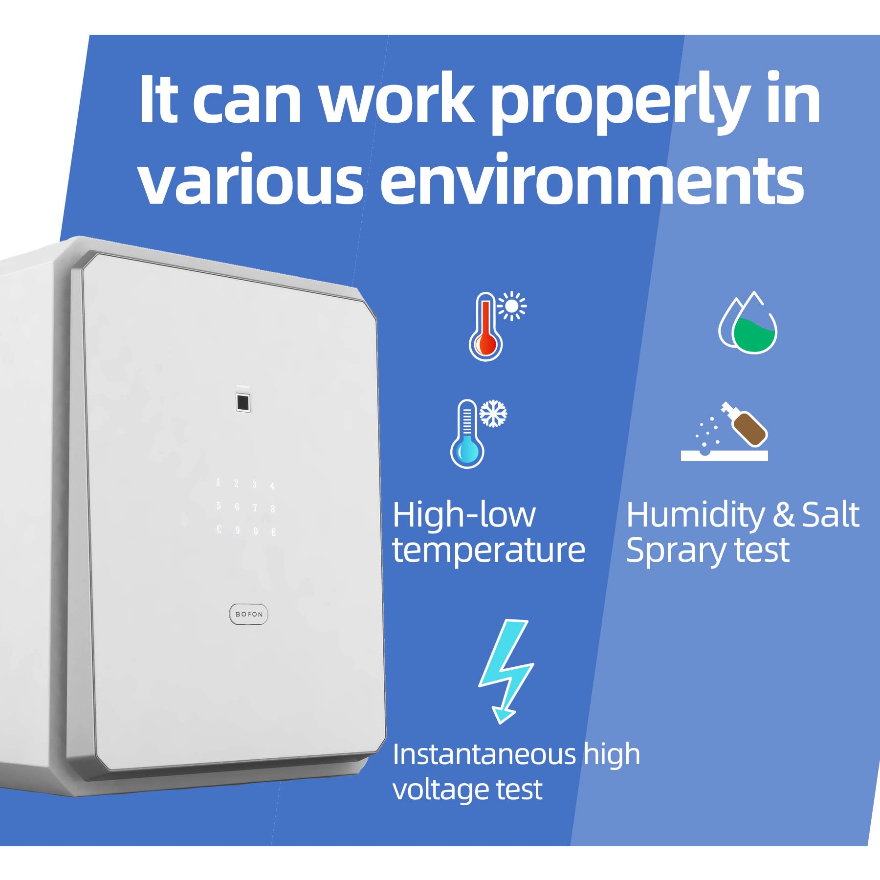 Mua Fingerprint Password Safe Box with Key, Cabinets for Home Offcie ...