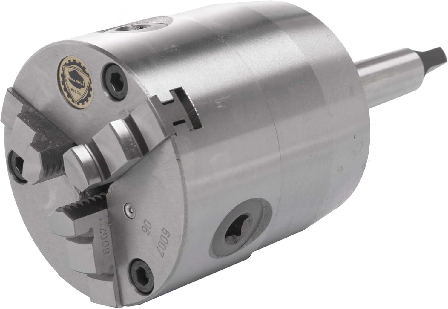 Bison 7-860-0500 5" 3 Jaw Tailstock Chuck-4 Morse Taper Shank, with ...