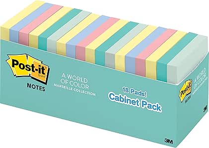 Amazon.com : Post-it 65418APCP Post-it Notes, Orig Pad, 3-Inch x3-Inch ...