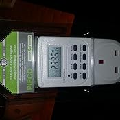 Electronic digital mains Timer Socket Plug-in with LCD Display 12/24 ...