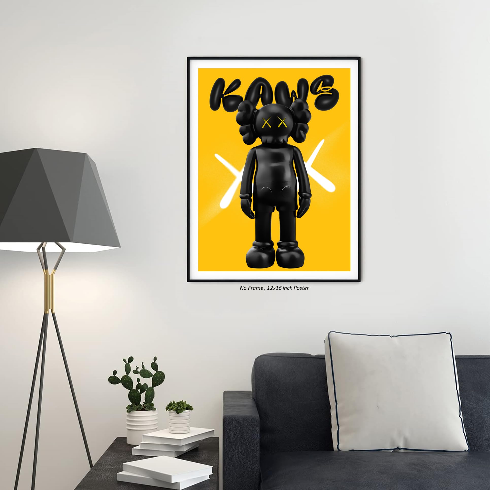 Mua Aesthetic Kaws Yellow Poster – (12x16 Inch) Unframed – Hypebeast ...