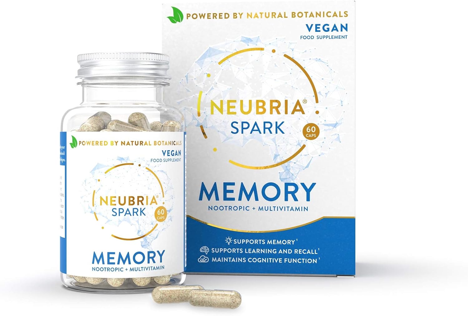 Neubria Spark - 60 Capsules - Memory Formula - One Month Supply: Amazon ...