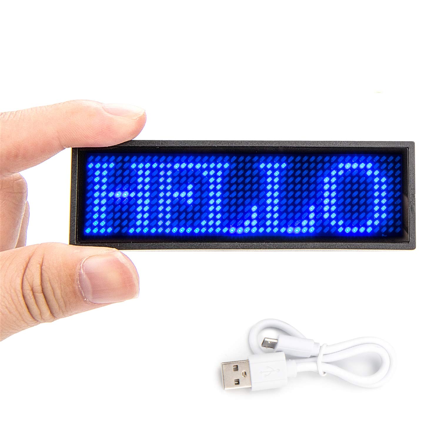 Leadleds Bluetooth Led Name Tag Wireless Rechargeable LED Badge 