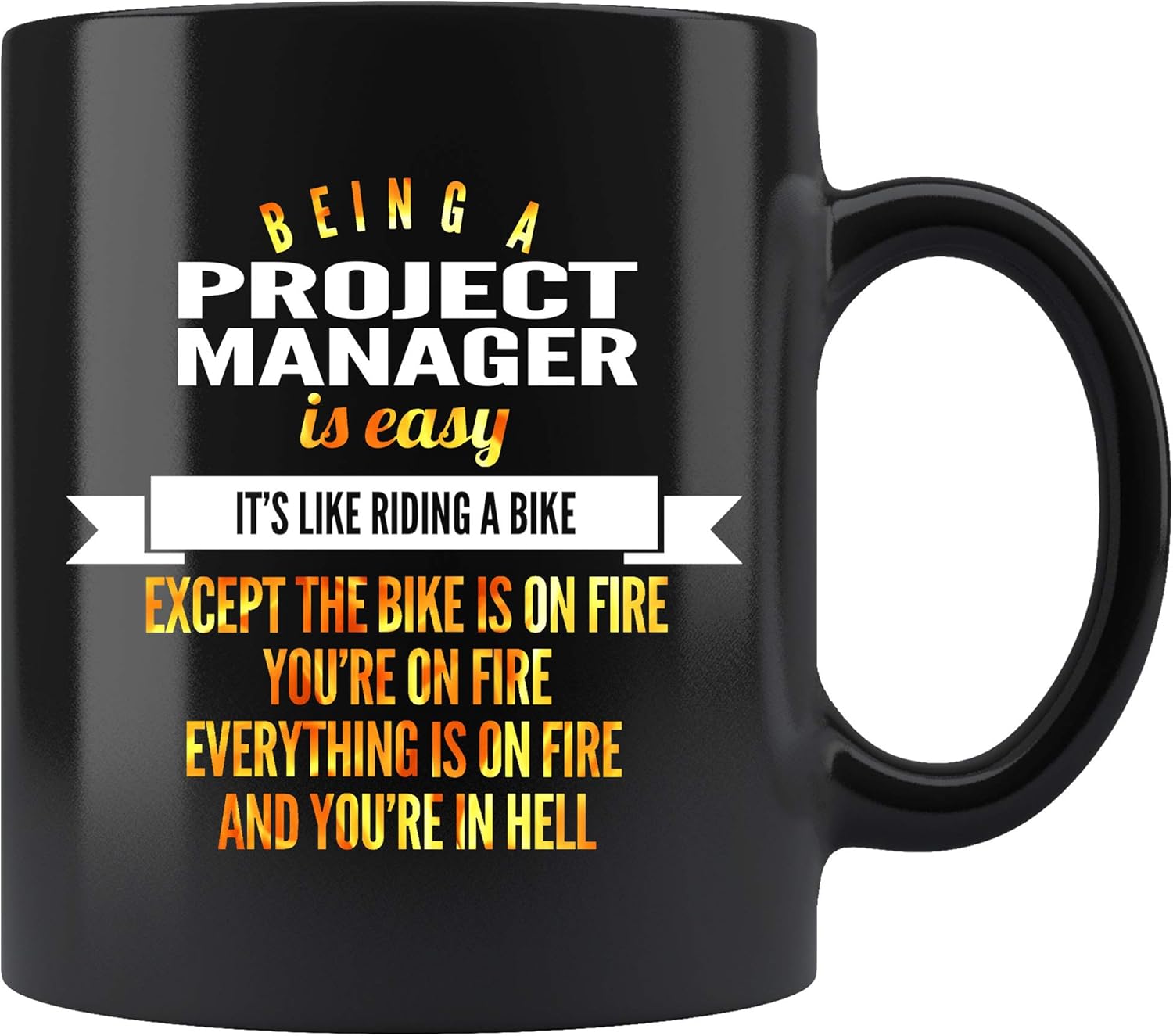 Amazon.com: Project Manager Coffee Mug. Being A Project Manager Is Easy ...