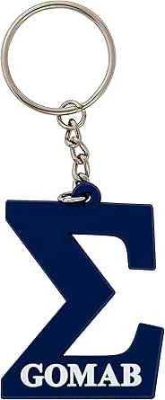 Amazon.com: Phi Beta Sigma GOMAB Sigma Symbol Keychain PVC Material ...