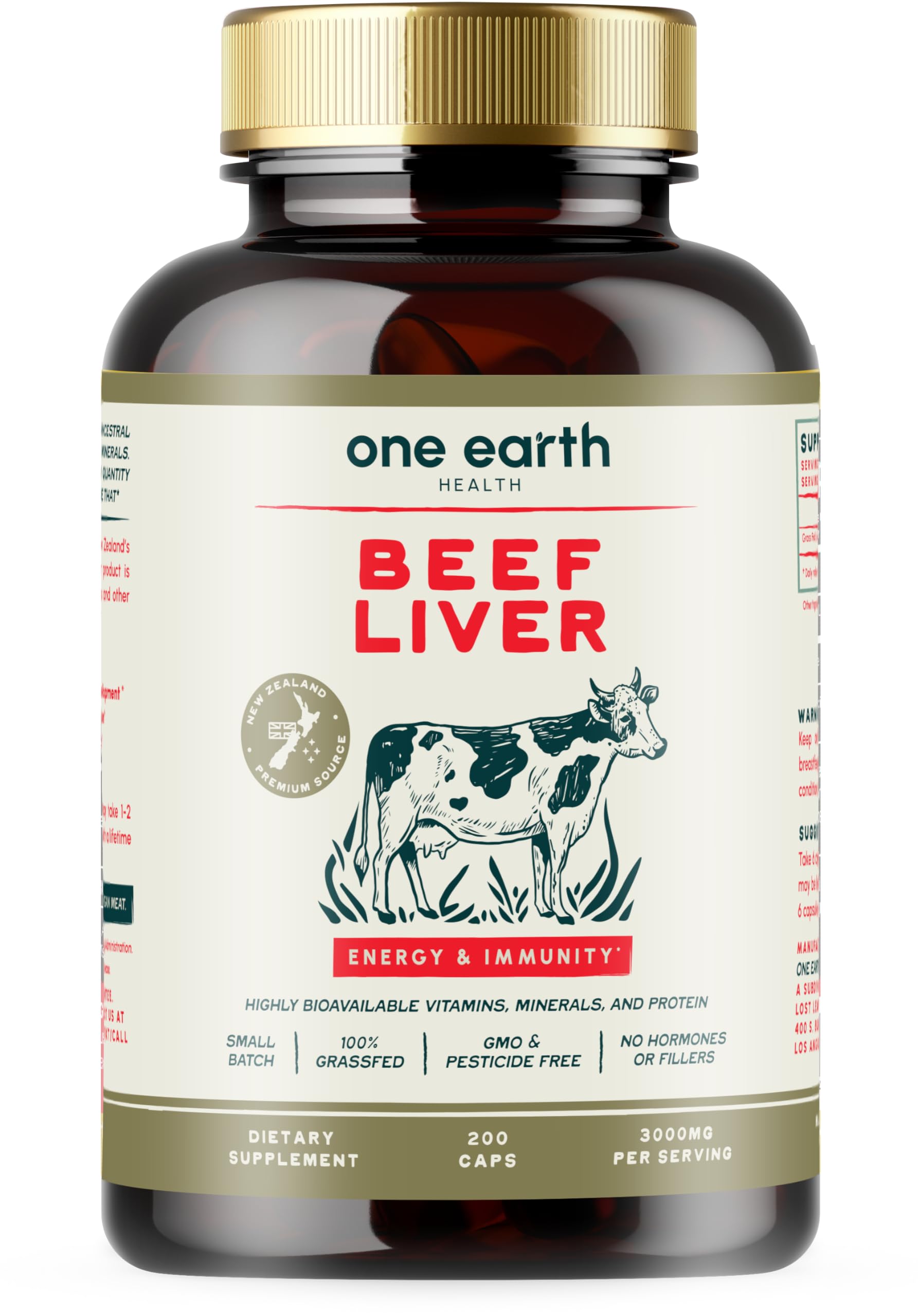 Mua Beef Liver Capsules. 100% Grass Fed New Zealand Beef Liver. Pasture ...