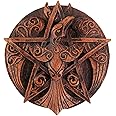 Amazon.com: Dryad Design Crescent Moon Raven Pentacle Wall Plaque ...