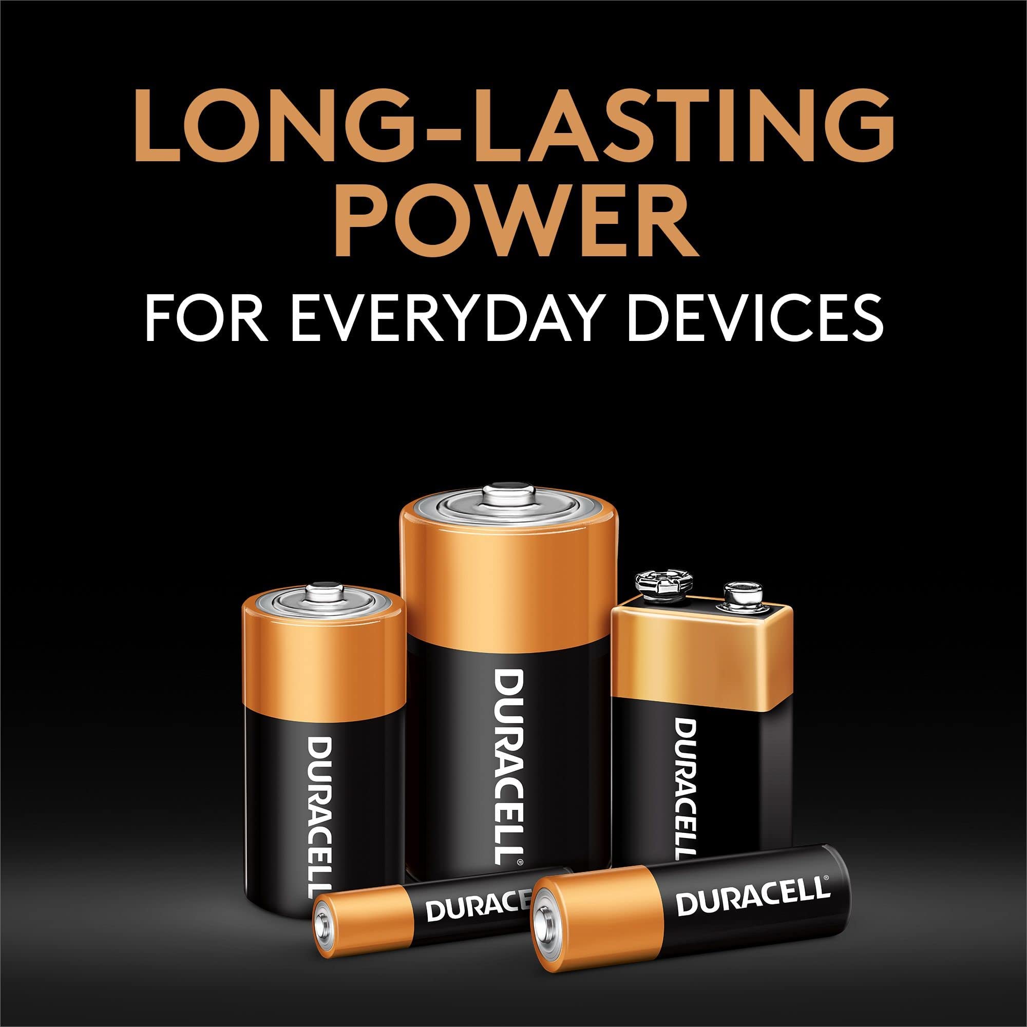 Duracell Coppertop C Batteries, 4 Count Pack, C Battery With Long ...