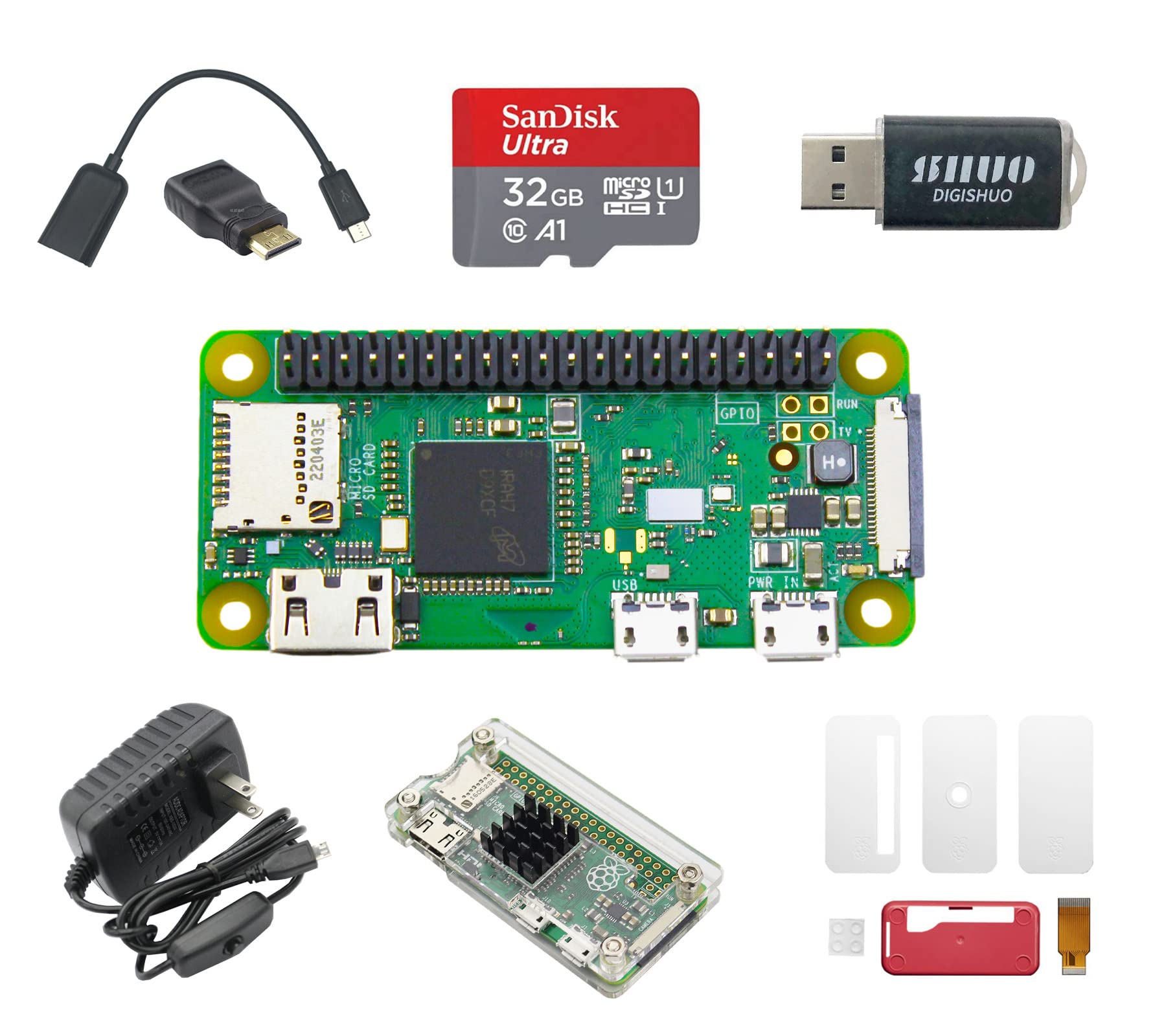 Mua Raspberry Pi Zero WH(Wireless) 8 in 1 Complete Kit|Pre-Soldered ...