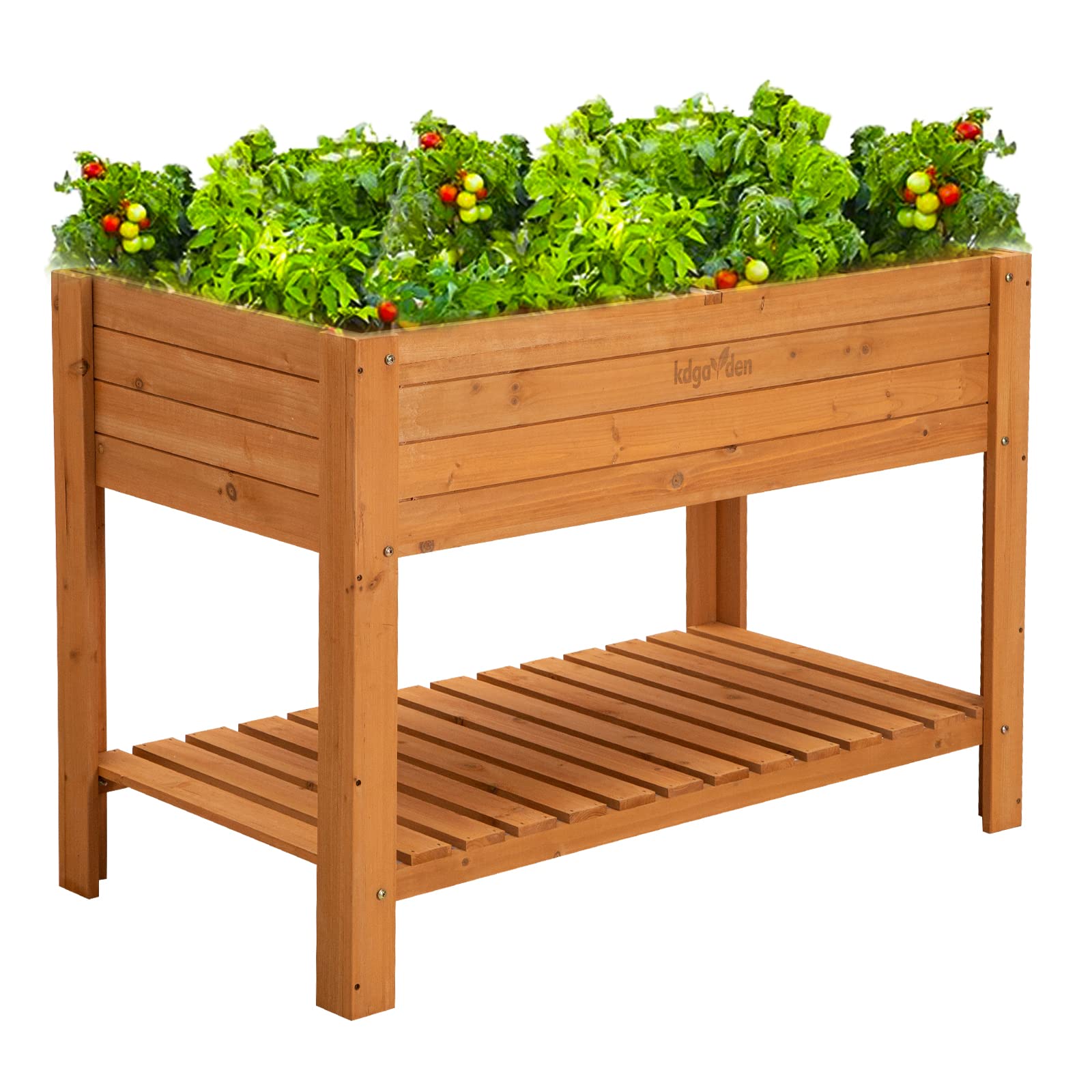 Raised Garden Bed 48"x24"x33" Large Wood Planter Box with Legs Outdoor ...