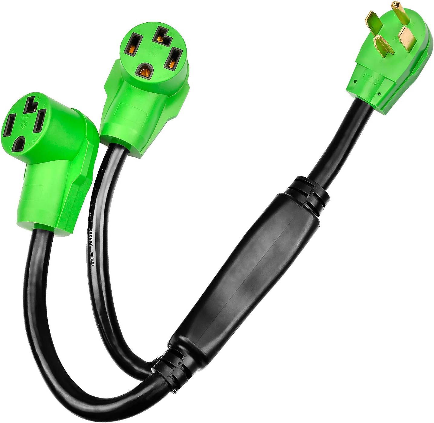 RVMATE 4 Prong Dryer Splitter 30 Amp, NEMA 14-30P to (2)14-30R Y ...