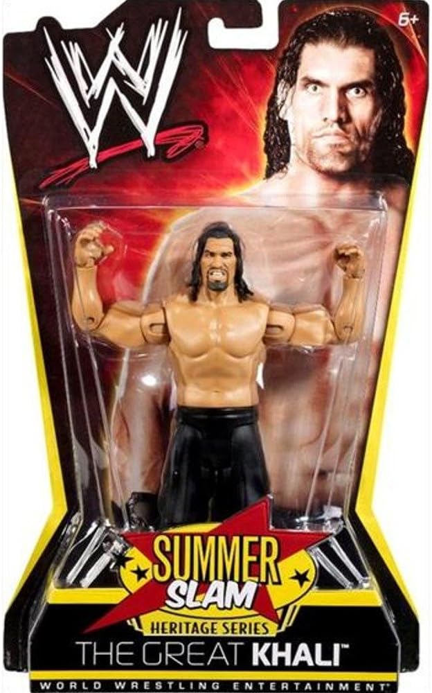 Mattel WWE Summer Slam Heritage 2008: Great Khali Figure - PPV Series ...