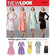 Amazon.com: New Look Sewing Pattern 6824 Misses Dresses, Size A (8-10 ...