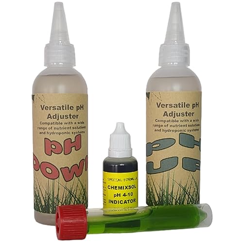 Chemixsol Hydroponics pH Up and pH Down Control Kit for a Balanced ...