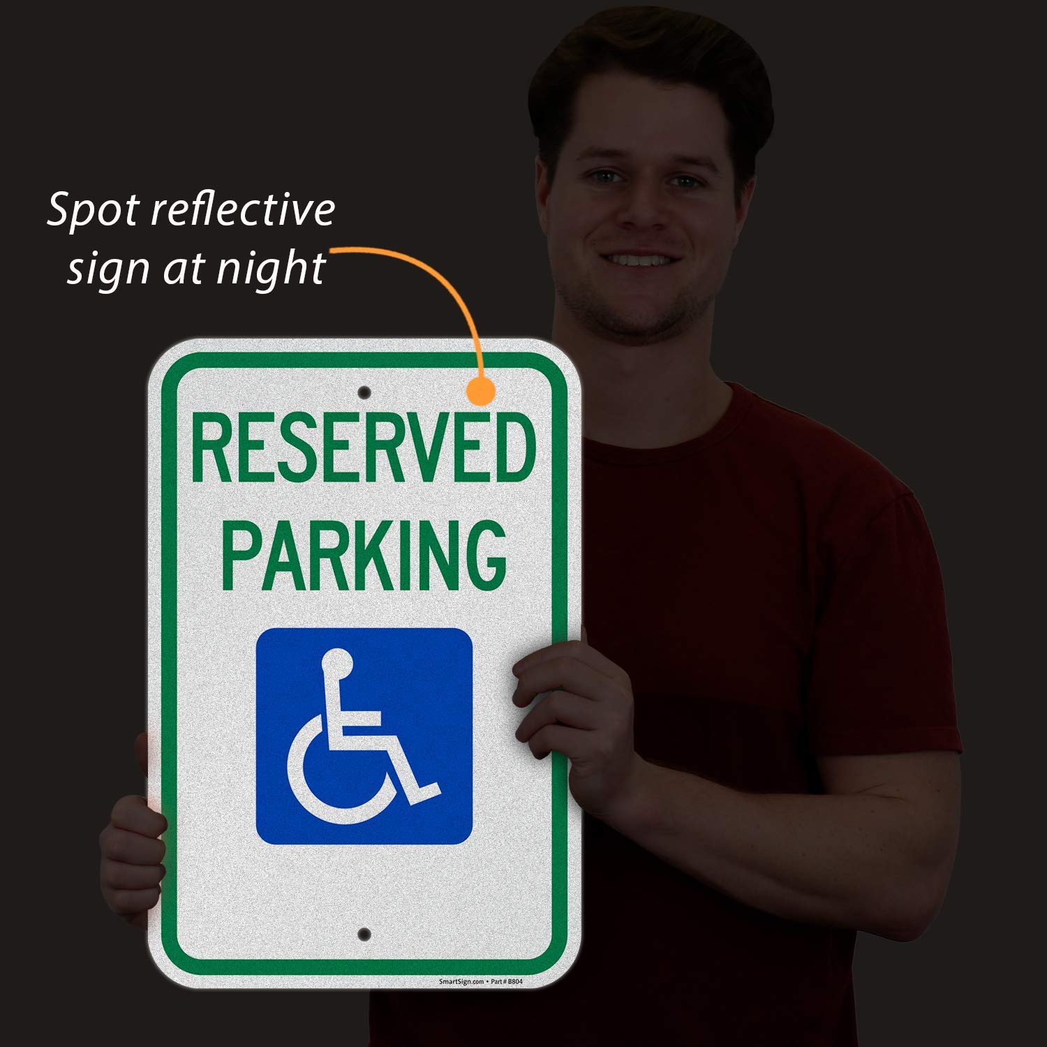 Mua SmartSign Basics Reserved Parking Federal Handicap Parking Sign ...