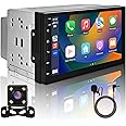 Amazon.com: WENMENGDE 7inch Double Din Car Stereo with CarPlay Android Auto Android 2+32GB IPS ...