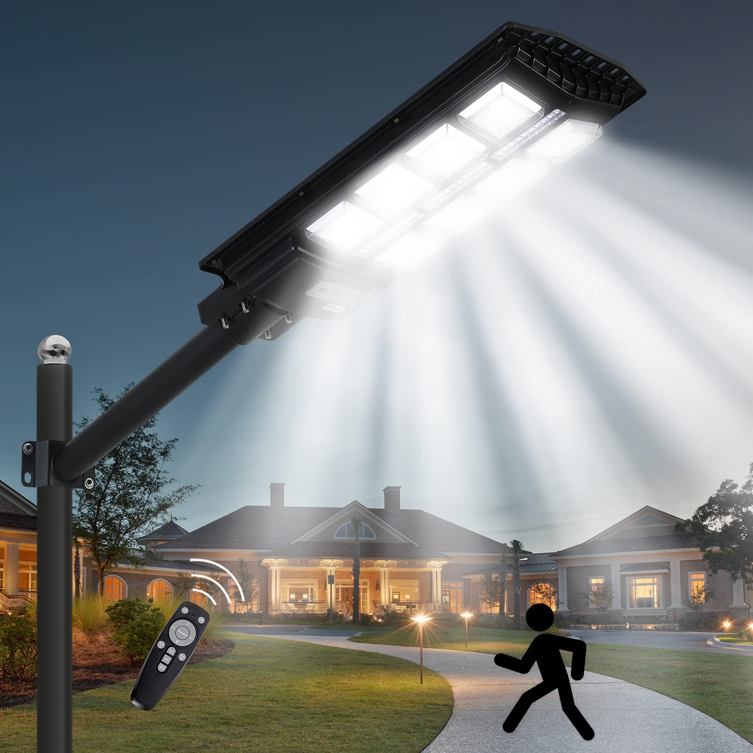 Mua Viruhaka 500W Solar Street Lights Outdoor,30000LM 264 LEDs, Dusk to ...