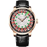 Amazon.com: Roulette Wheel Automatic Watches for Men, NH35A Movement ...