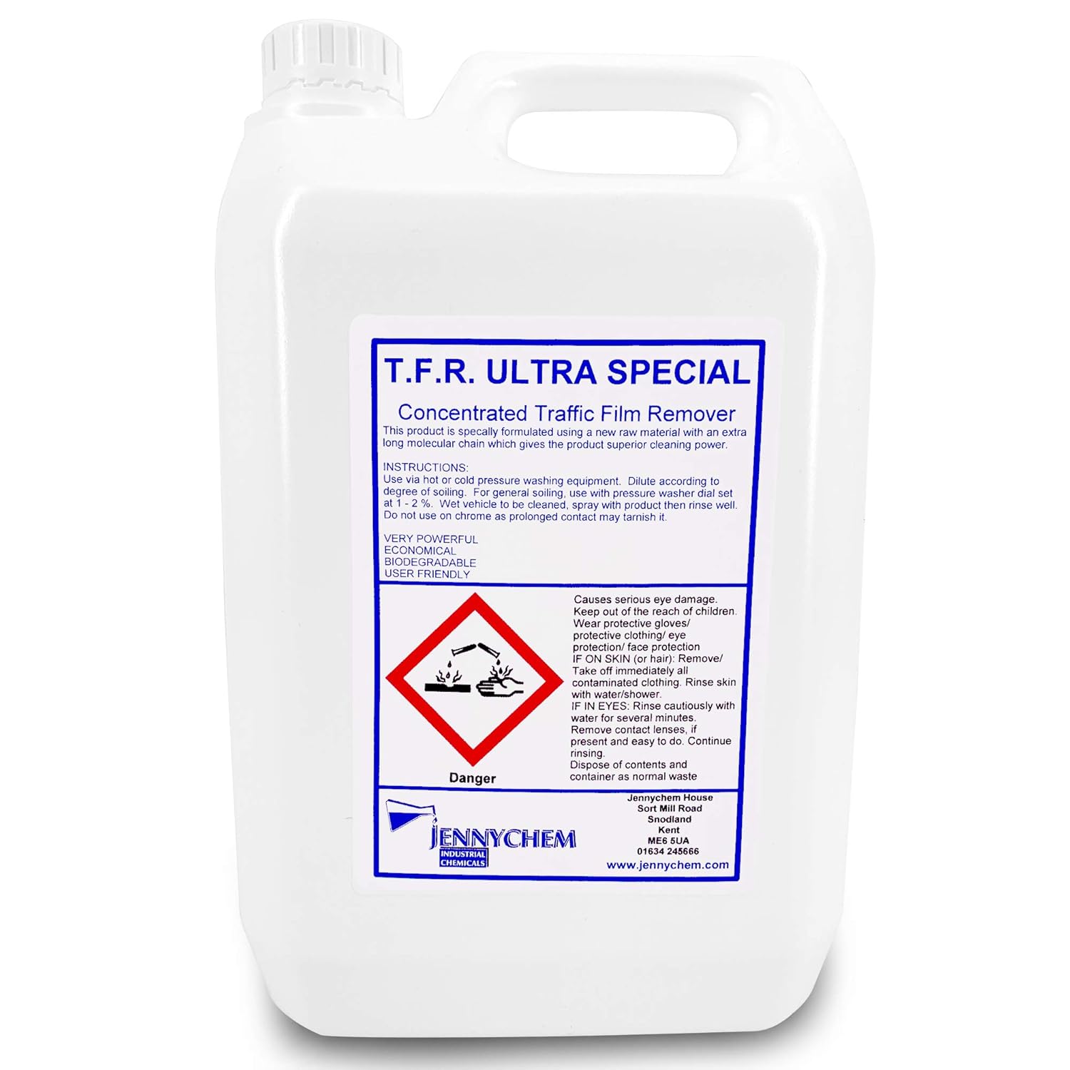 Jennychem Industrial Chemicals Traffic Film Remover TFR Engine Cleaner, Snow Foam, Brake Dust ...