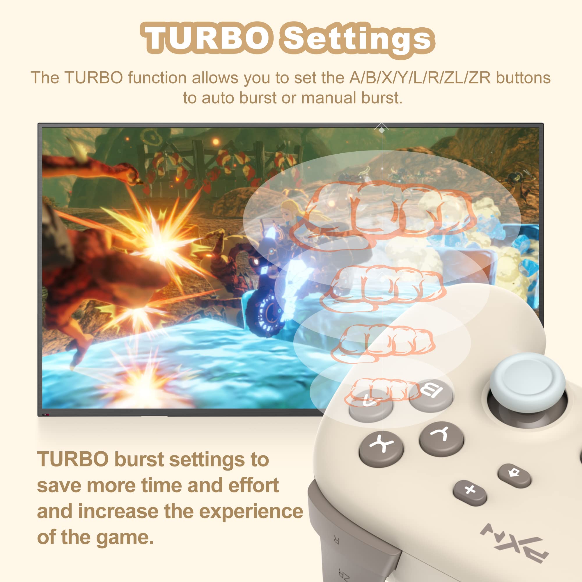 Mua PXN Switch Controller - Wireless for Switch/Lite/OLED with APP Programmable Turbo Gyro Axis ...