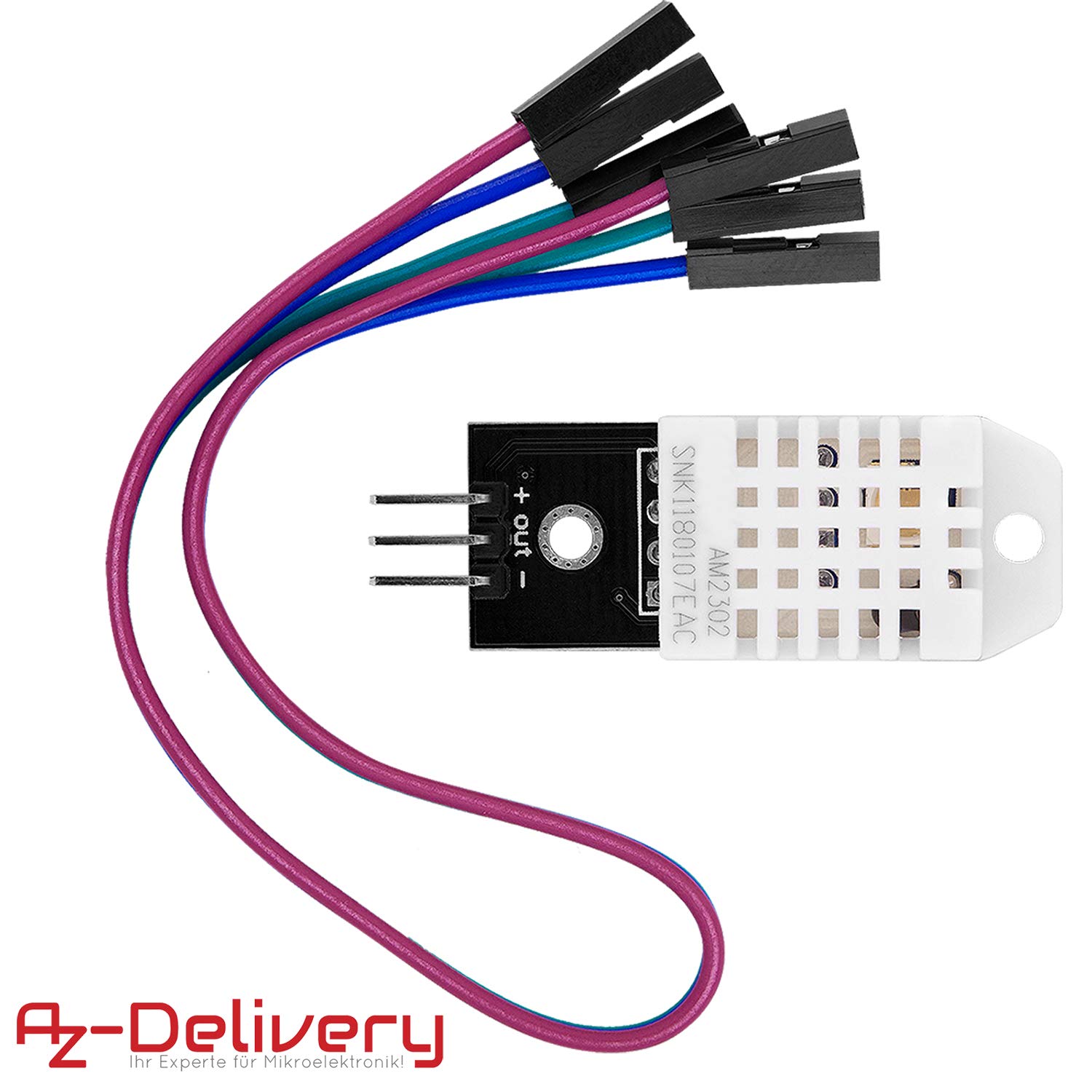 AZDelivery DHT22 AM2302 Temperature and Humidity Sensor Module with ...