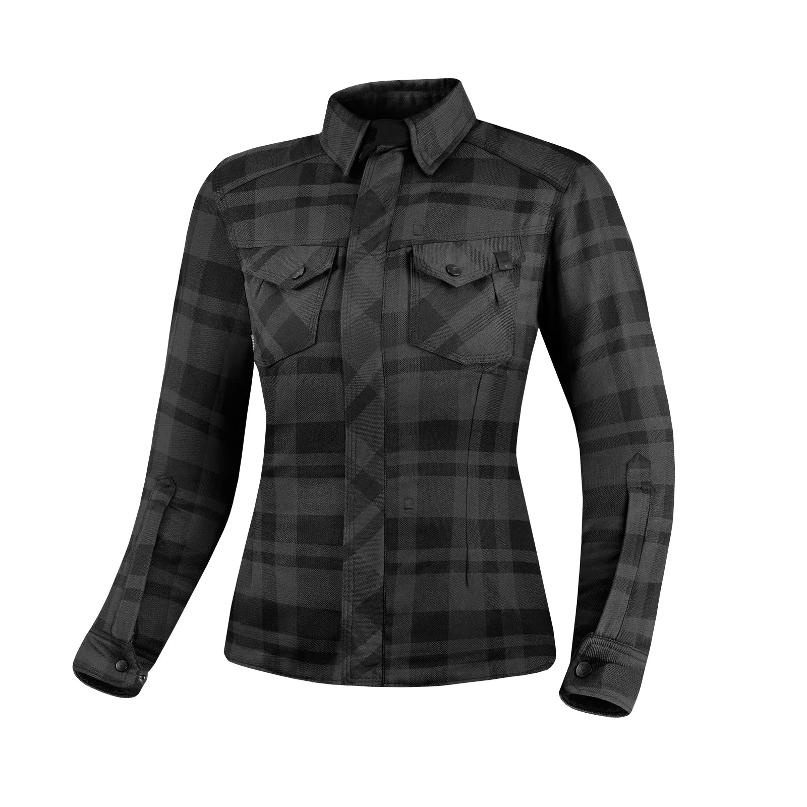 SHIMA RENEGADE LADY 2 Motorcycle Shirt for Women - Armored Plaid Biker ...