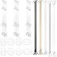 KALIONE 10 pcs Clear Bra Straps, 8pcs Bra Clips to Make Racerback ...
