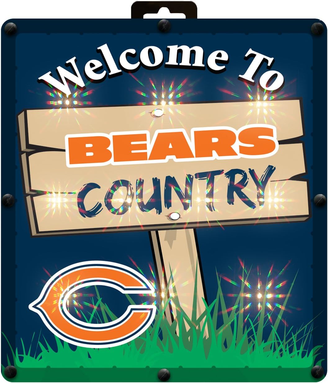 Amazon.com : NFL Chicago Bears Window Sign : Sports & Outdoors