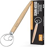 Amazon.com: Danish Dough Whisk, Bread Whisk 13" with Dough Cutter ...