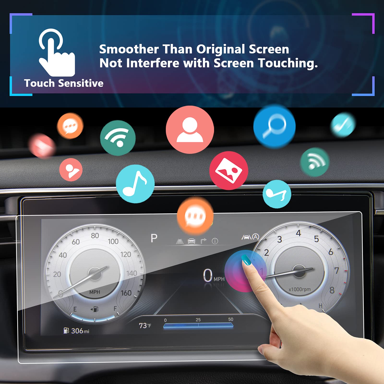 Mua SXCY for 2022 2023 2024 Hyundai Tucson/Santa Cruz Screen Protector ...