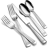 Amazon.com | Oneida Everdine 45 Piece Everyday Flatware, Service for 8, 18/0 Stainless Steel ...