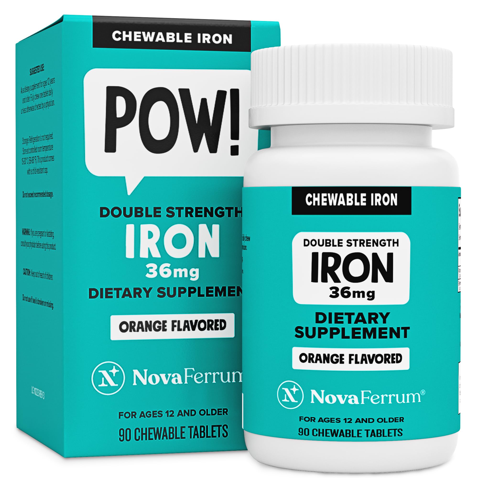 Mua Pow | Chewable Iron Supplement for Adults | Anemia | 36mg of Iron ...