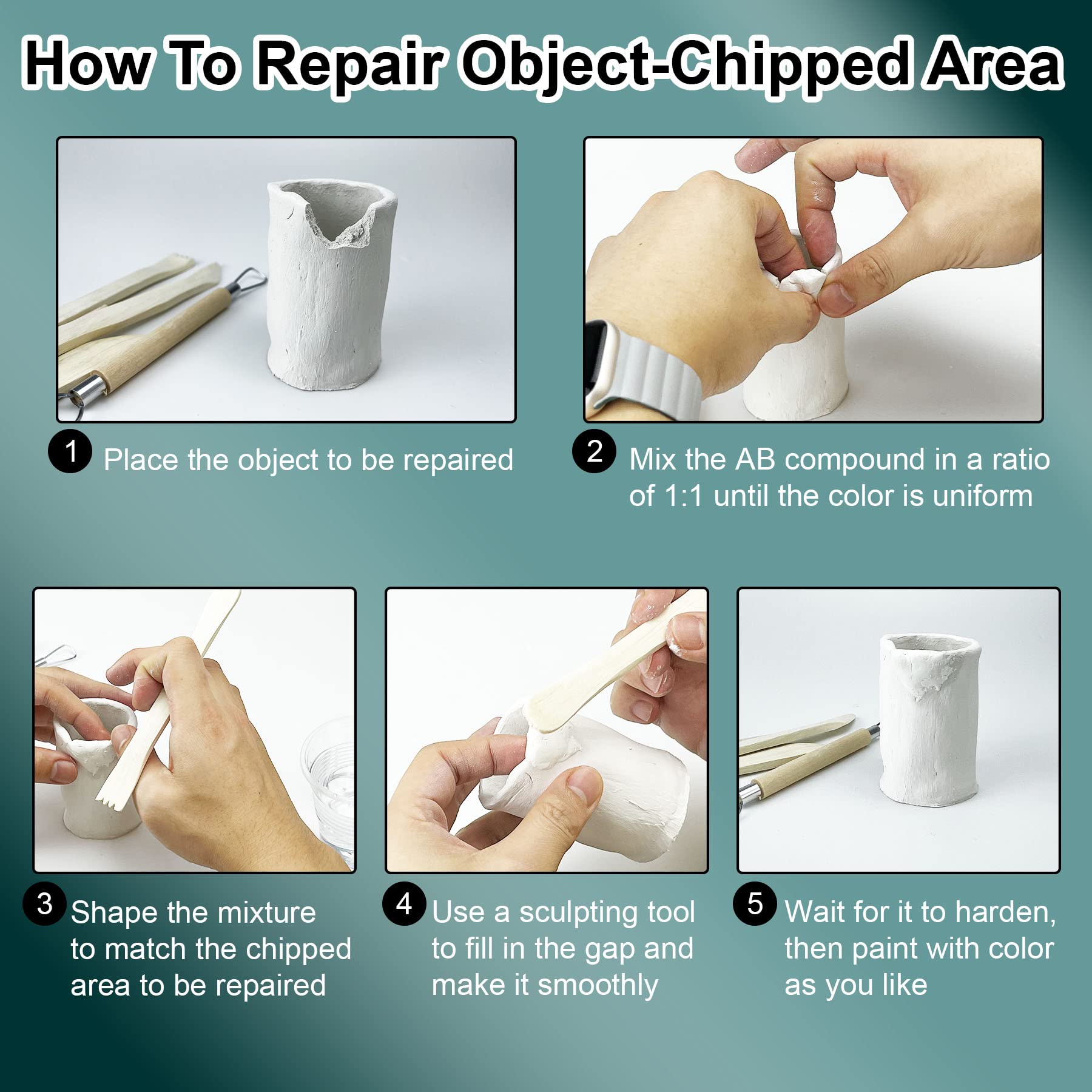 Mua AB Epoxy Sculpt Clay, 2 Part Epoxy Modeling Paste Clay Compound (A ...