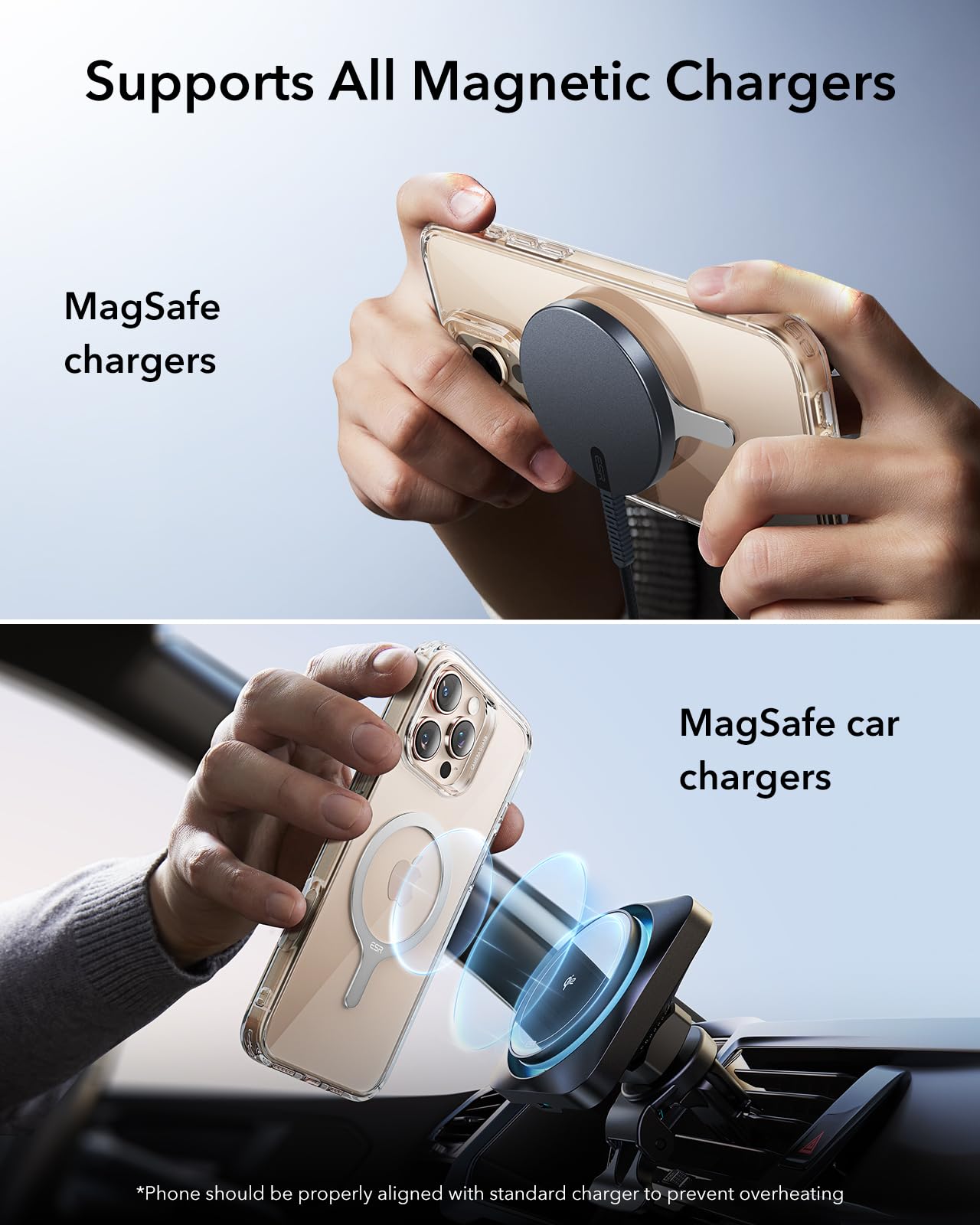Mua ESR for MagSafe Sticker 360, MagSafe Ring Magnet, 2 Pack Magnetic ...