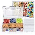 Amazon.com: P&Y 2 Pack Snack Box Container,Adjustable 2 Layers 8 ...