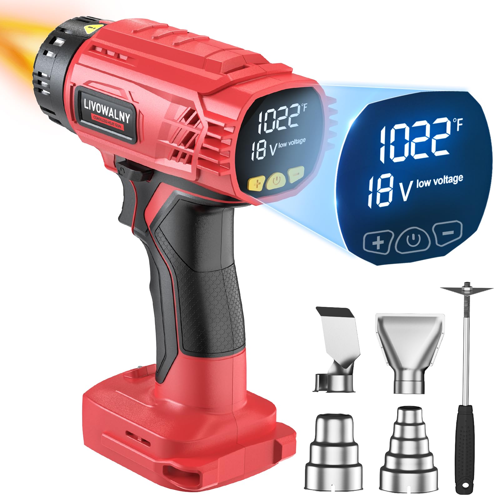 Heat For Milwaukee 18V Battery: 350W Cordless Battery Powered Heat Gun ...