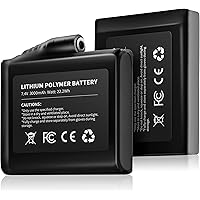Amazon.com: Royalrose Rechargeable 7.4V 3000mAh Li-ion Batteries for Heated Gloves (2pcs ...
