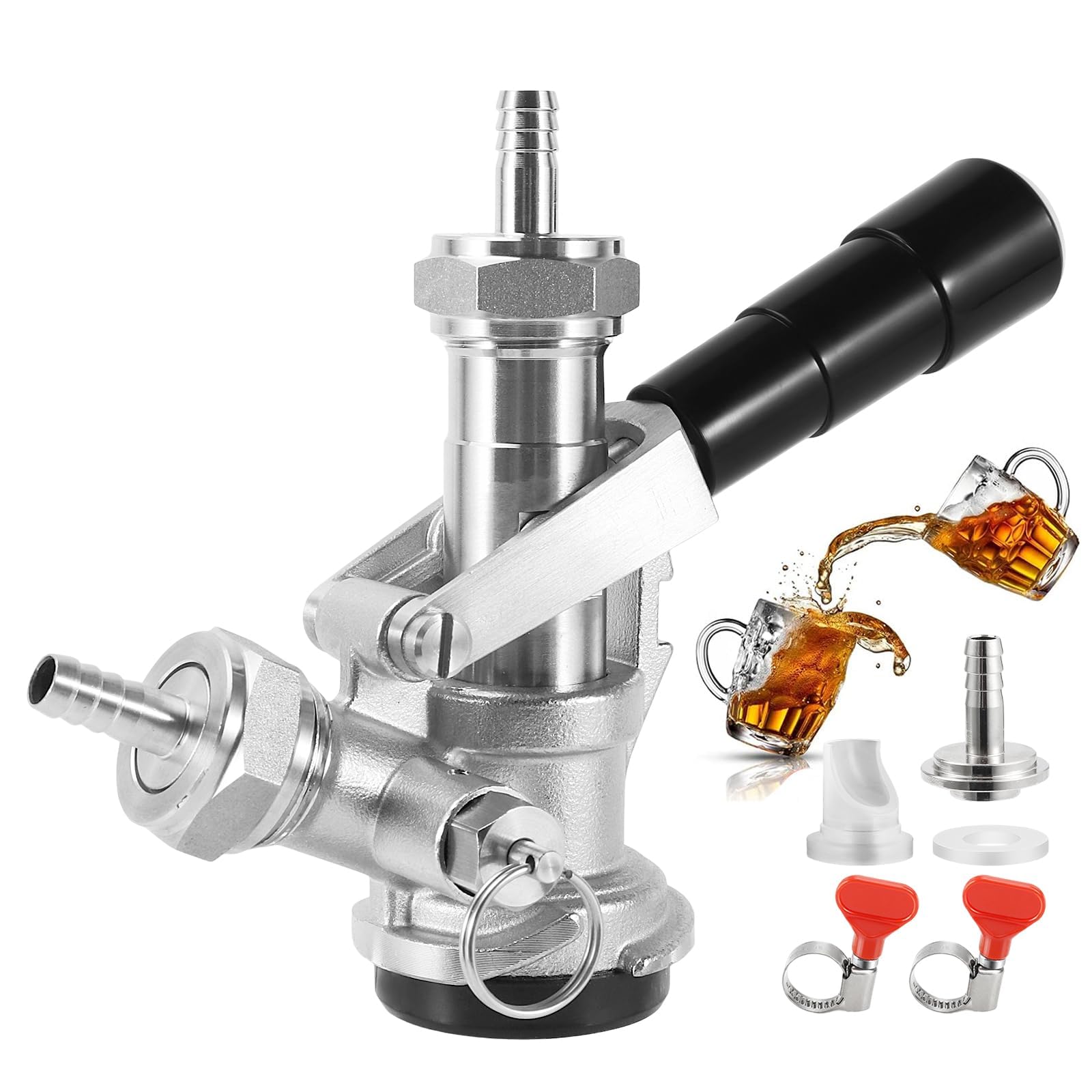 Mua Dbgogo All Stainless Steel D Keg Coupler, Commercial Kegerator ...