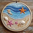 Amazon.com: DIY Punch Needle Kits Beach and Starfish Sea Shells Easy ...