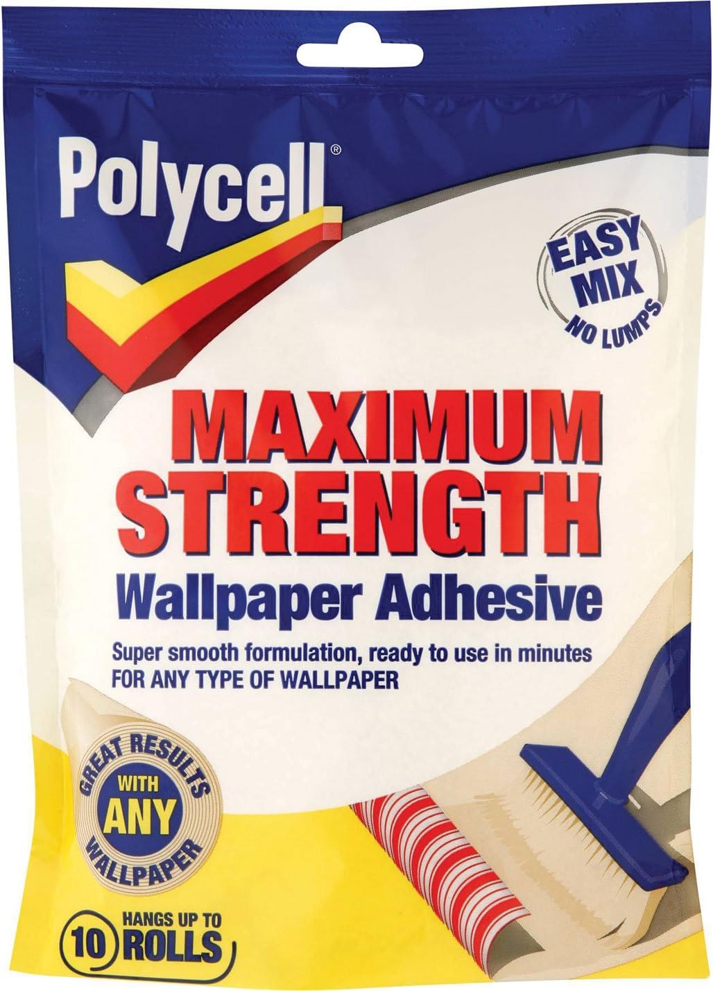 Polycell PLCMSWPA5R Maximum Strength Wallpaper Paste Rolls – 5 Roll – BigaMart
