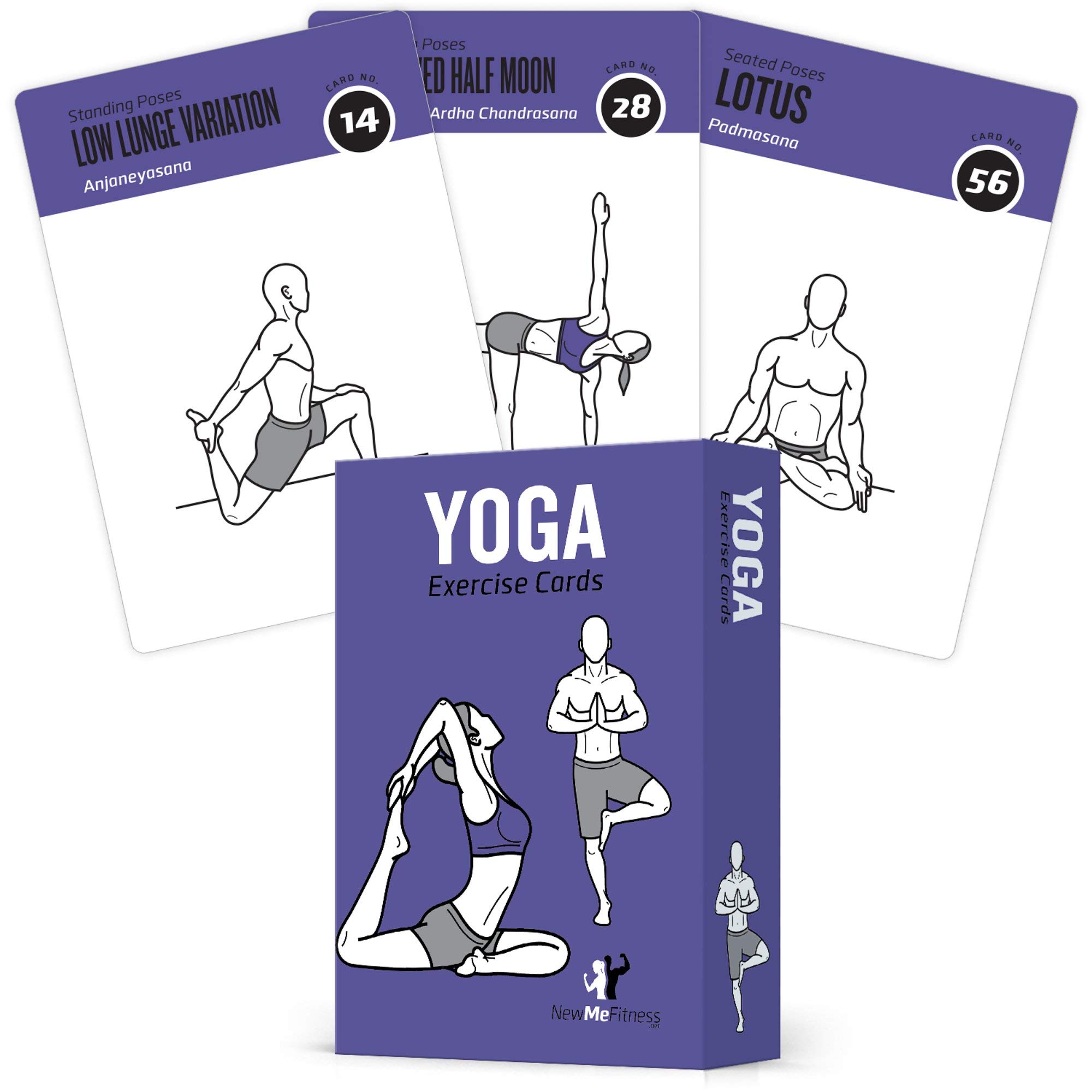 Mua NewMe Fitness Yoga Pose Workout Cards, Instructional Fitness Deck ...