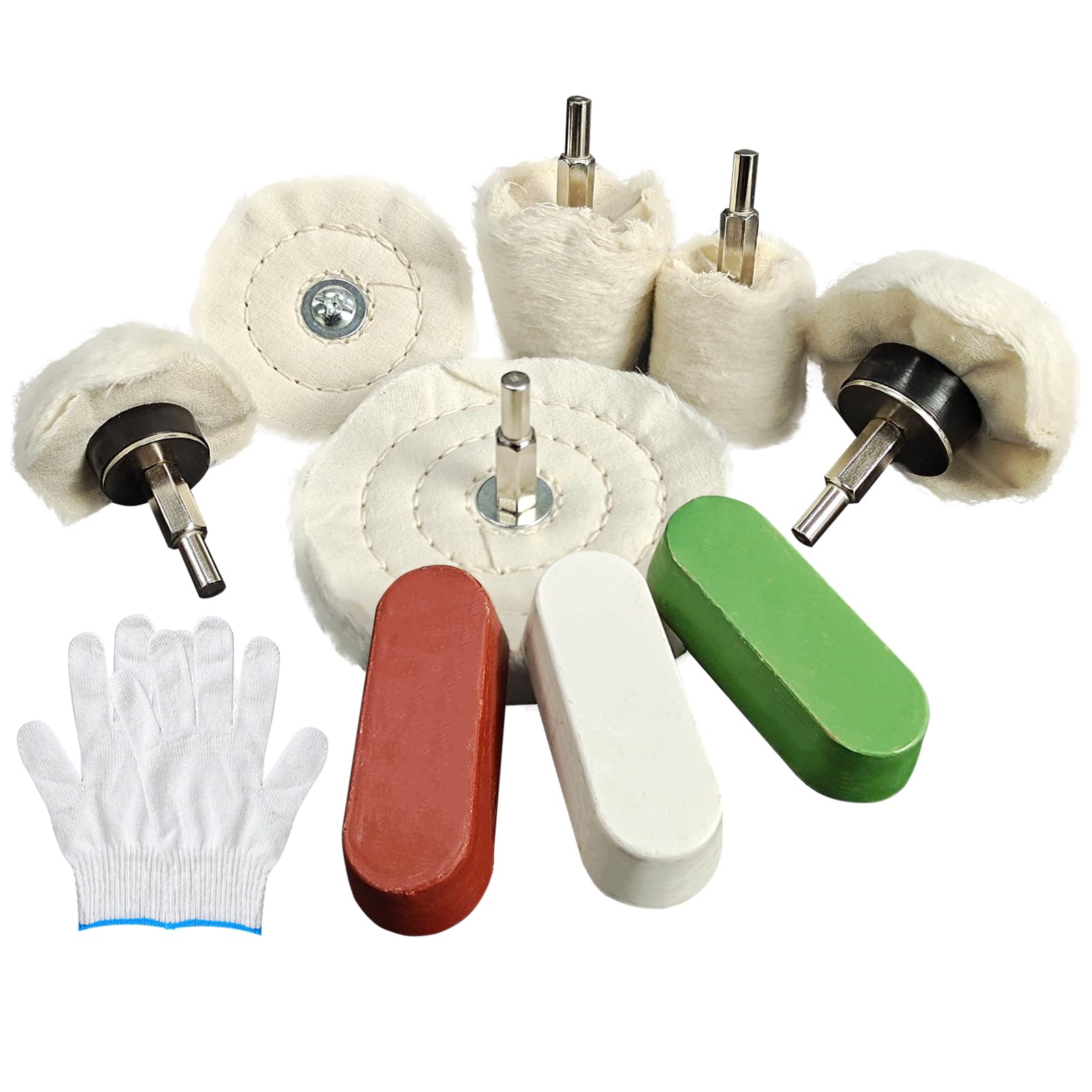 Mua Neeki 6 Drill Polishing Wheels and 3 Polishing Compounds, Multi ...