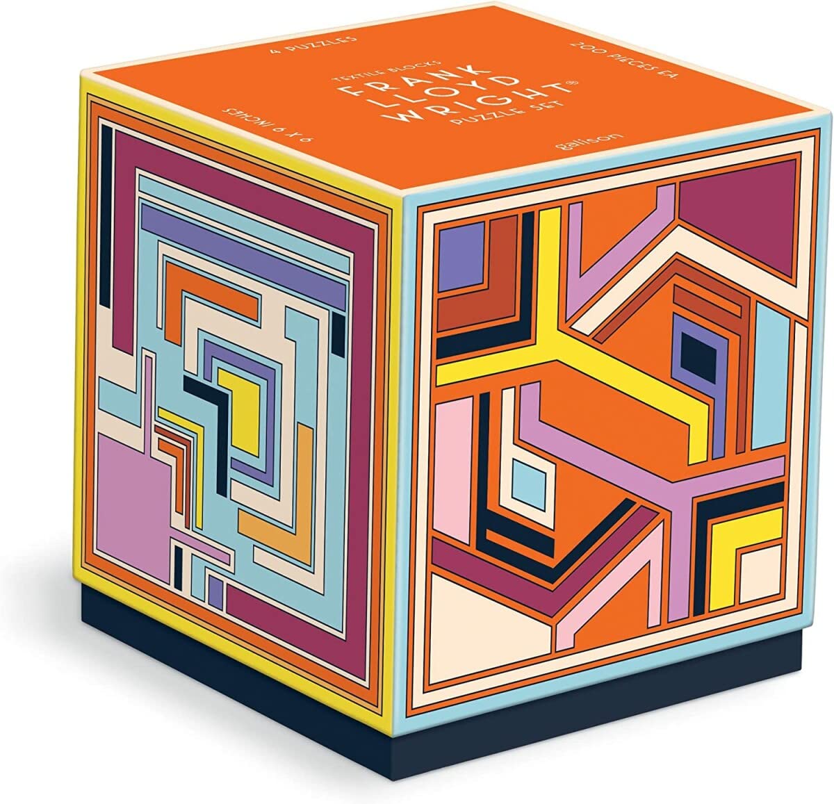 Galison Frank Lloyd Wright Textile – 4 200-Piece Puzzles Block Set with ...