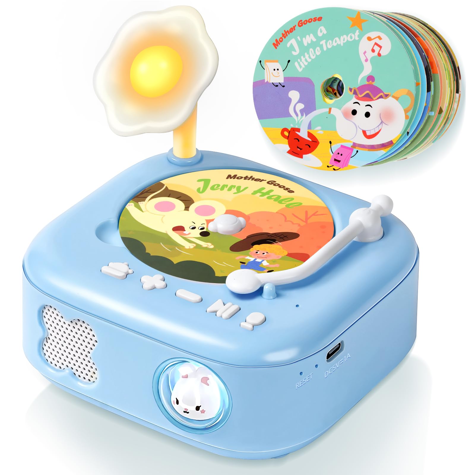 PUPTALWORD Kids Record Player, Story Dream Machine, Music Record Player ...