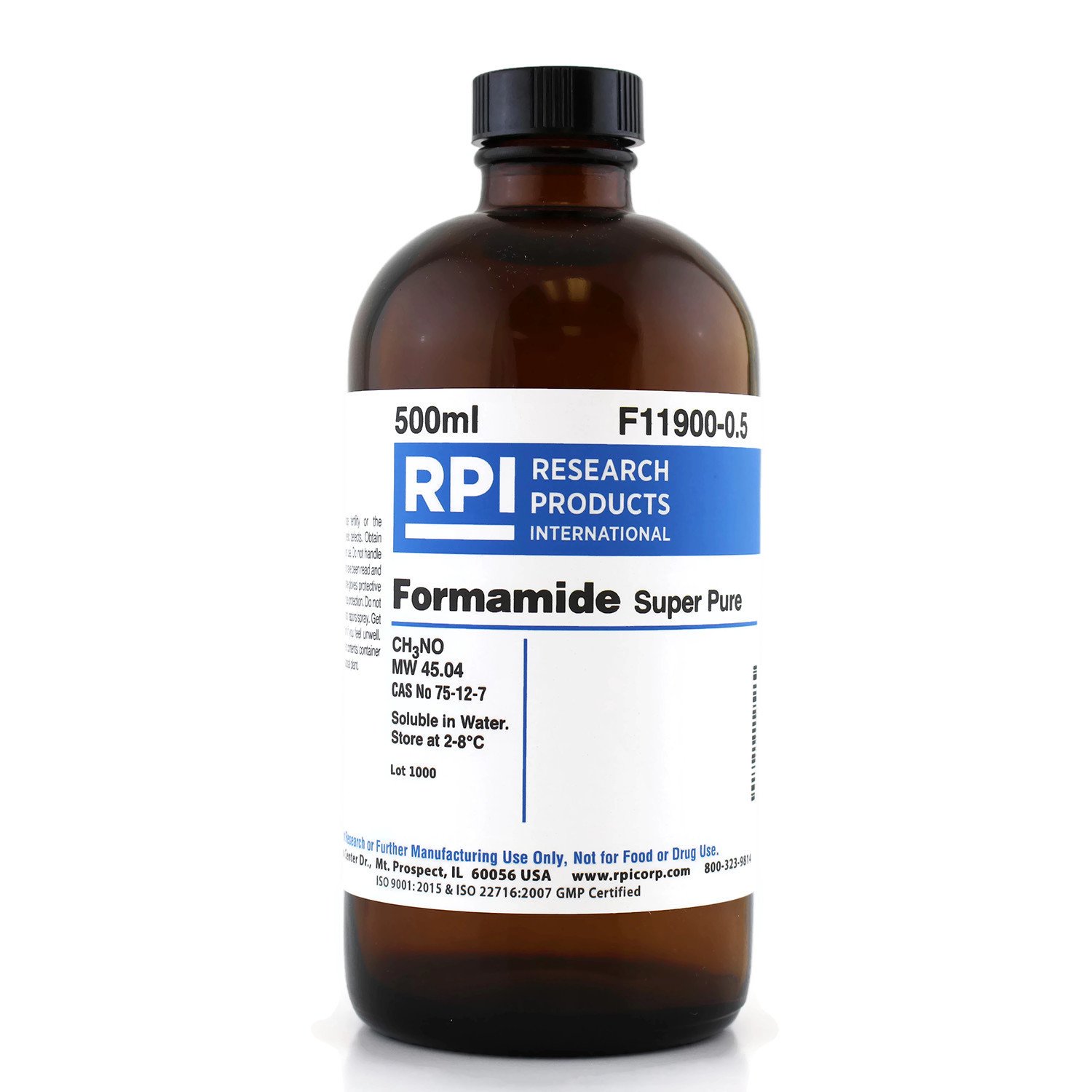Formamide, Super Pure, 500 Milliliters: Amazon.com: Industrial & Scientific