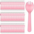 Amazon.com: Tioncy 150 Pcs Disposable Plastic Sporks Individually ...