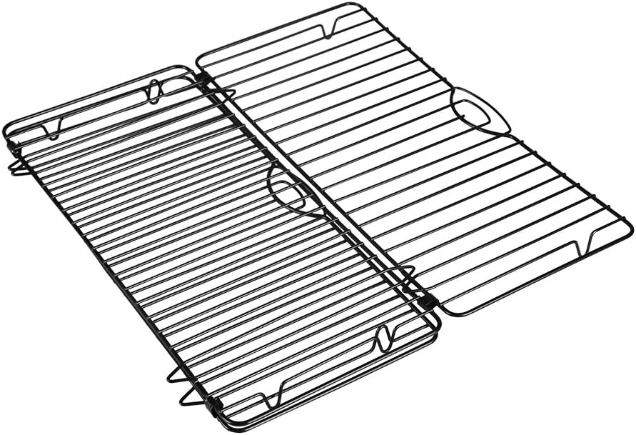 Webake 43.5cm x 32.5cm Cake Cooling Rack Non-Stick Folding Cooling ...