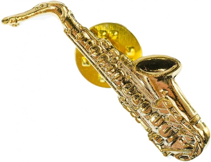 Miniblings Saxophon Brosche Pin Anstecker Saxofon Sax Saxofonist Jazz ...