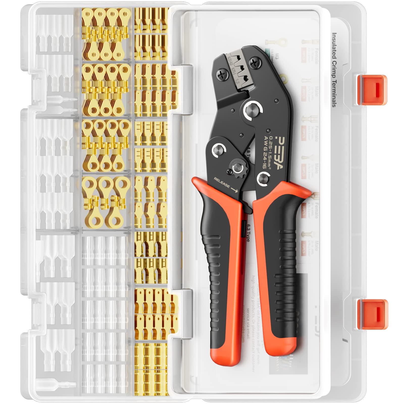 Mua PEBA Spade Connector Crimping Tool kit,Ratcheting Wire Crimper 24 ...